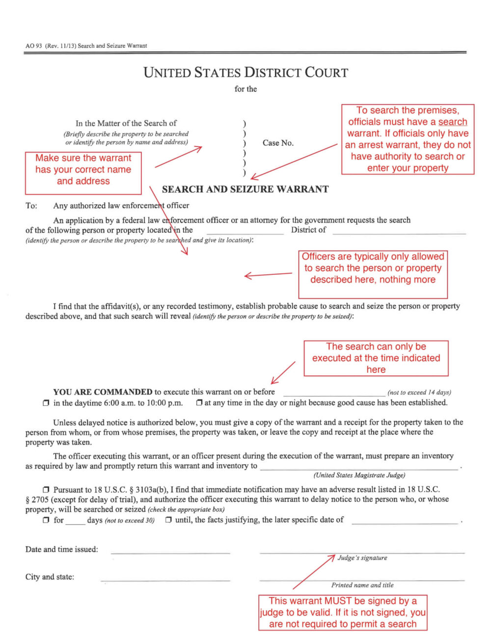 Know Your Rights: Immigration Enforcement and Warrants - ACLU of Maine
